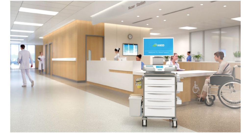 I-WORK Nurse Workstation Trolley JDECF383B